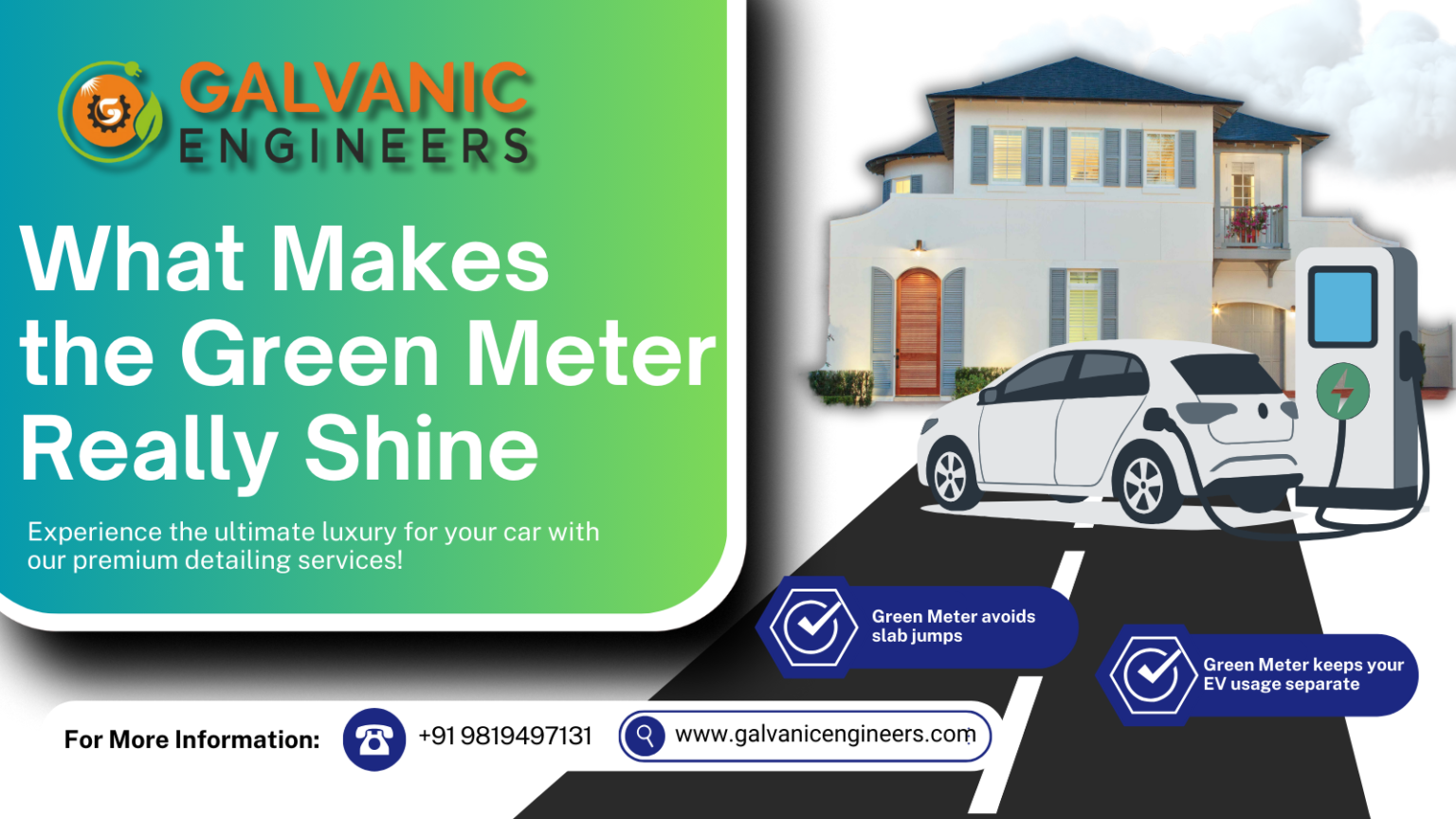 Green Meter for Your Home EV Charging Setup in India - Galvanic Engineers
